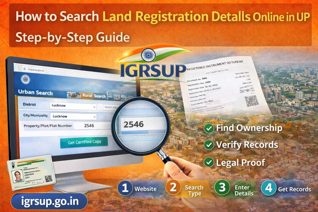 Search Land Registration Details Online UP – IGRSUP Guide